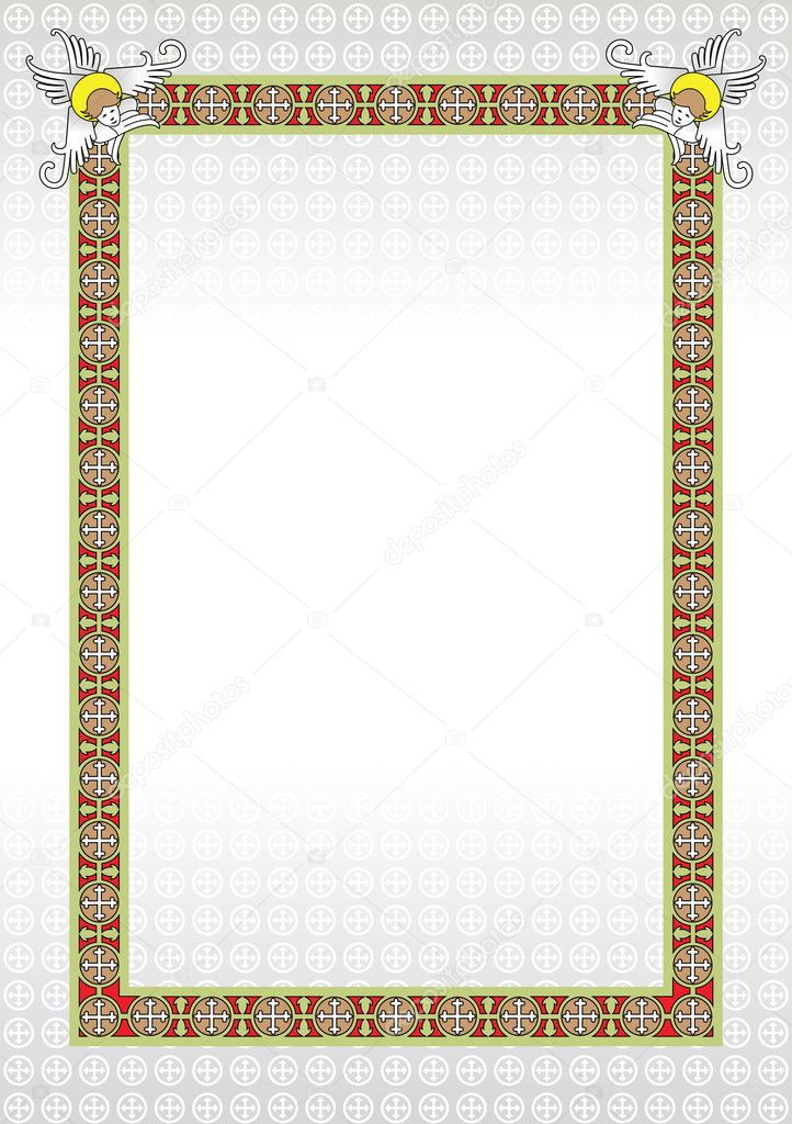 Vector: christian frame | Vector Christian frame — Stock Vector ...