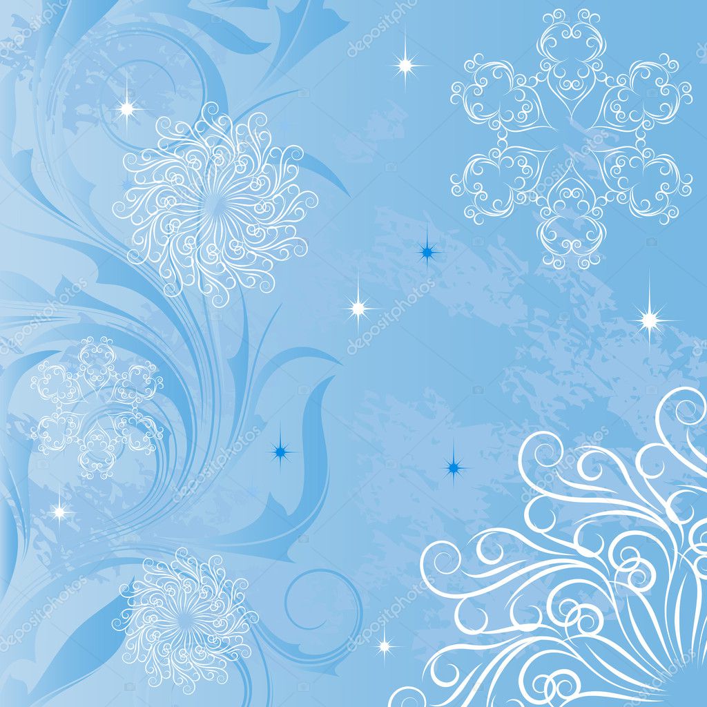 Background with frosty patterns — Stock Vector © len_pri #4062703