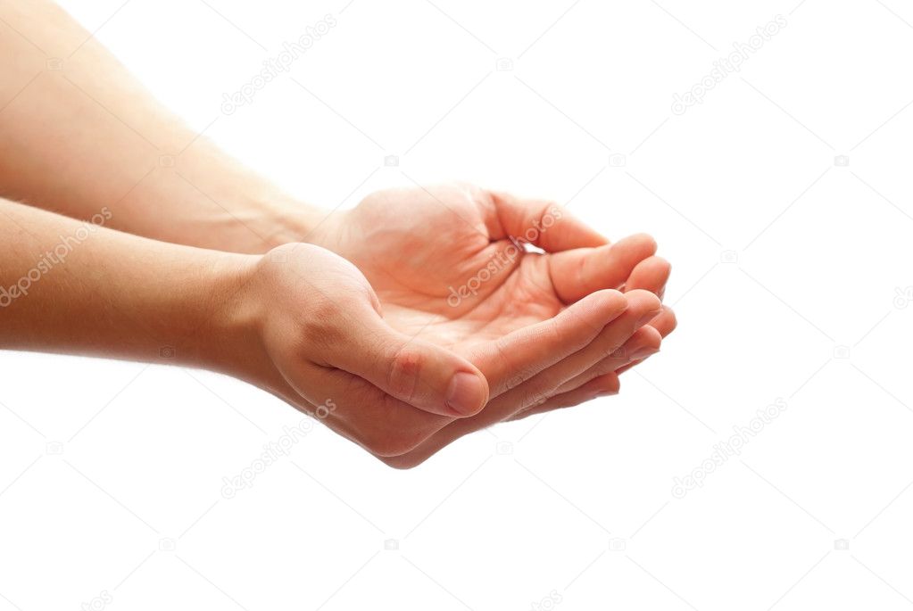 Cupped hands — Stock Photo © Sun_rise #4182632