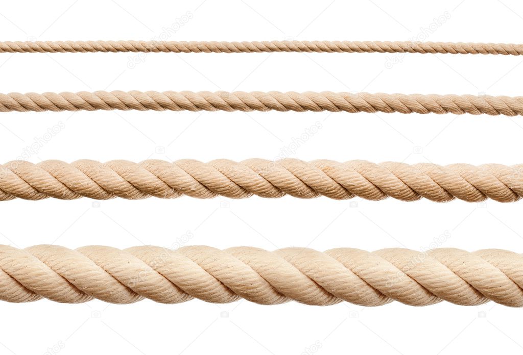 Ropes isolated on white — Stock Photo © Andrey_Kuzmin #5307592