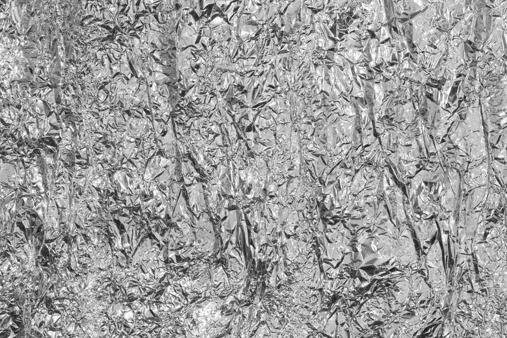 Jammed aluminum foil texture — Stock Photo © Andrey_Kuzmin #5314226