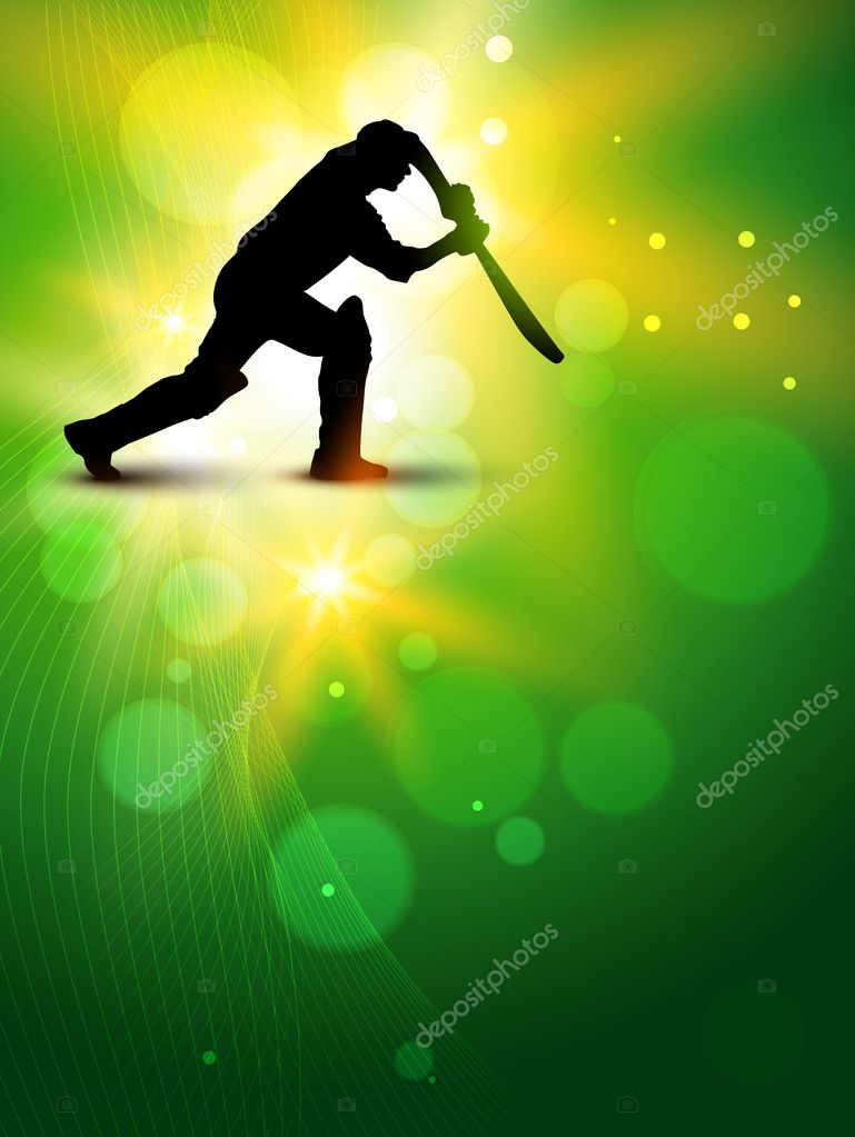 Vector cricket background — Stock Vector © pinnacleanimate #5017459