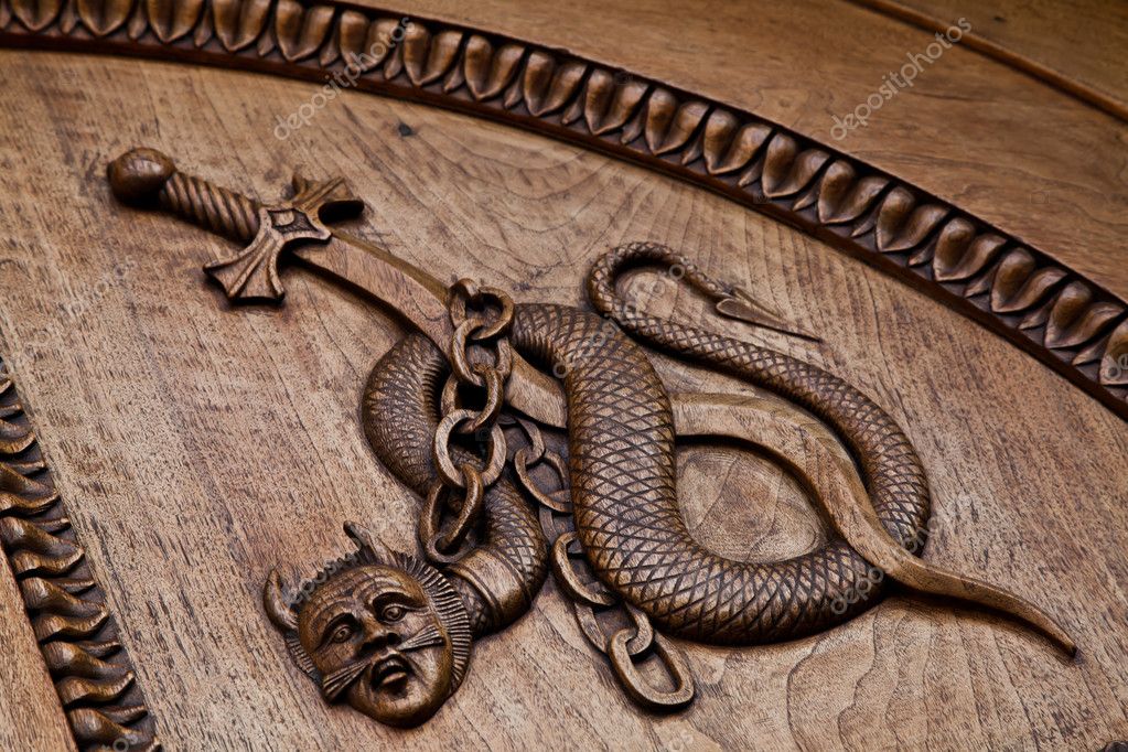 Medieval demon - 11th century Stock Photo by ©perseomedusa 5318173