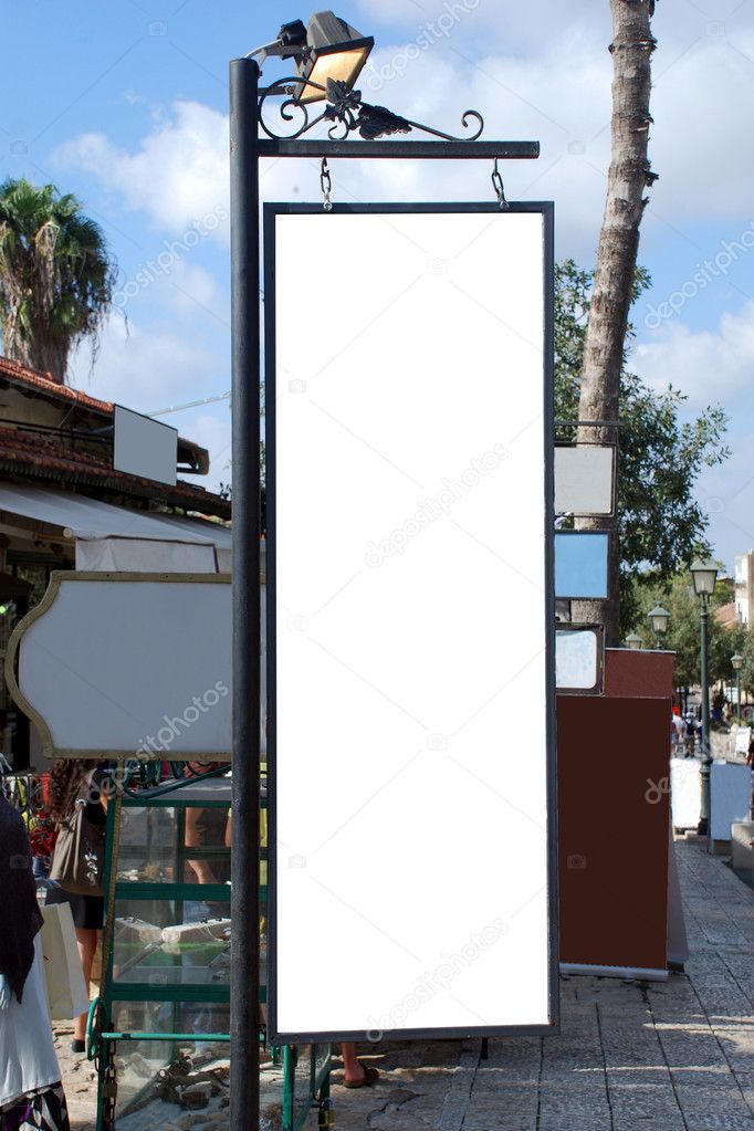 Blank sign with a copy space area Stock Photo by ©tertman 4140367