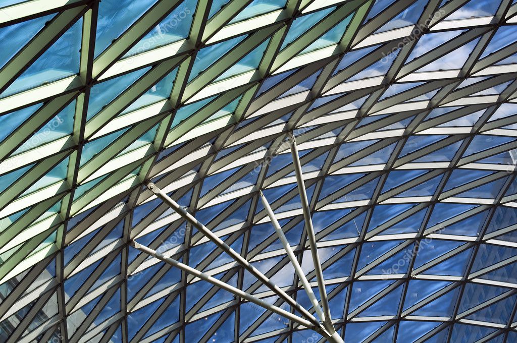 Glass roof structure. Stock Photo by ©FER737NG 4259272