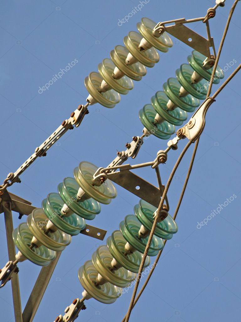 Download - High voltage electrical insulator. — Stock Image
