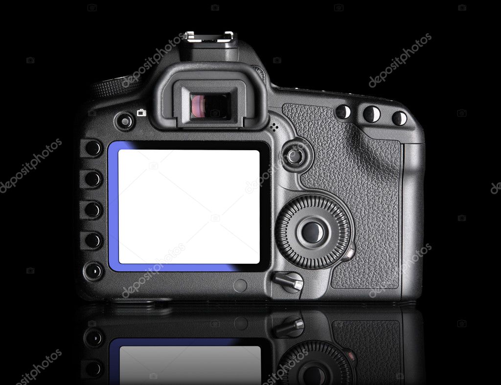 Blank Camera Screen Cllipping Paths Professional Digital Camera ...