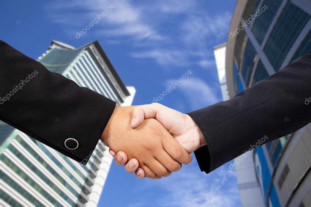 Business shaking hands Stock Photo by ©tomwang 4264958