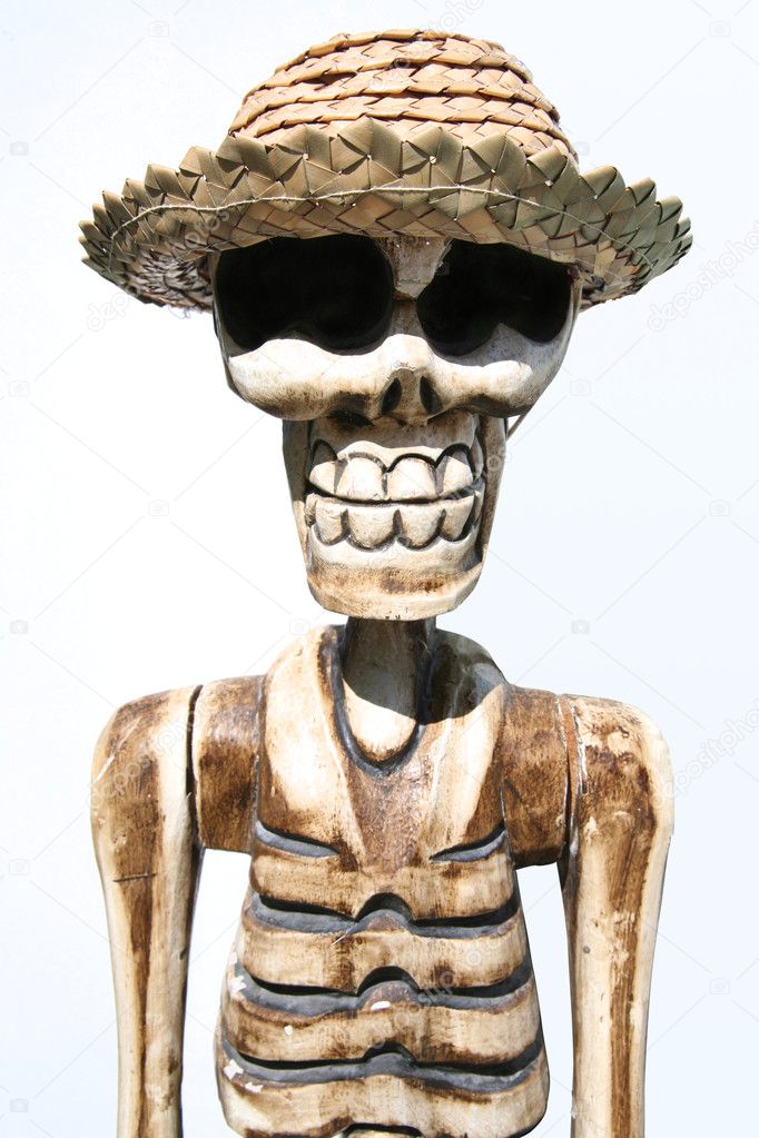 Skeleton wearing a funny hat Stock Photo by ©piccaya 5120668