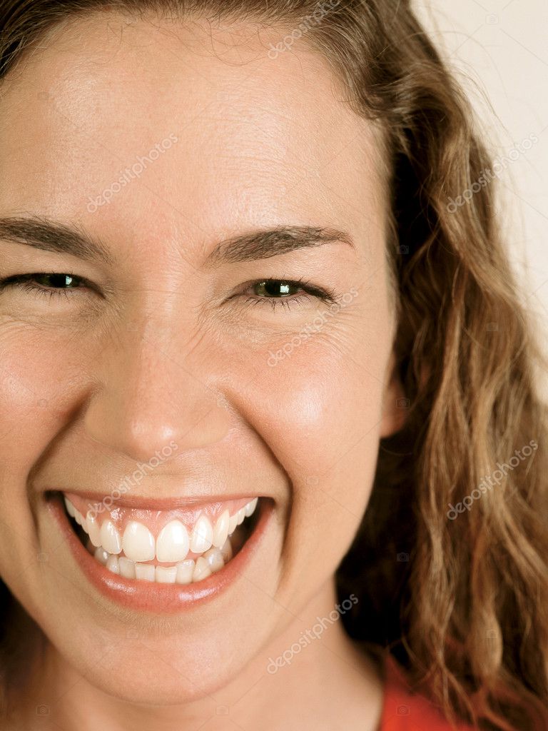Beautiful woman laughing — Stock Photo © sumners #4261220