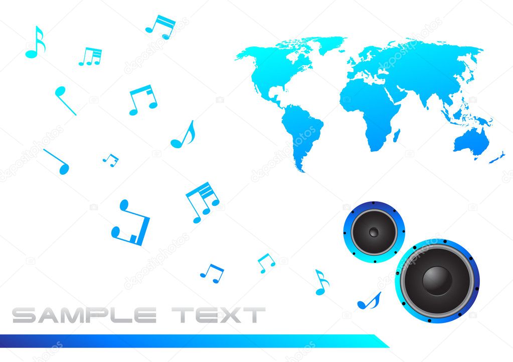 Vector music background Stock Vector by ©UnsCREW 4132403