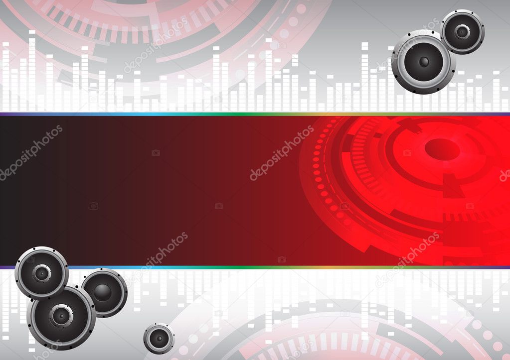 Abstract Tech Music Background Clip Art Stock Vector Image by ©UnsCREW ...