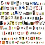 Alphabet letters made of newspaper, magazine Stock Photo by ©flas100 ...