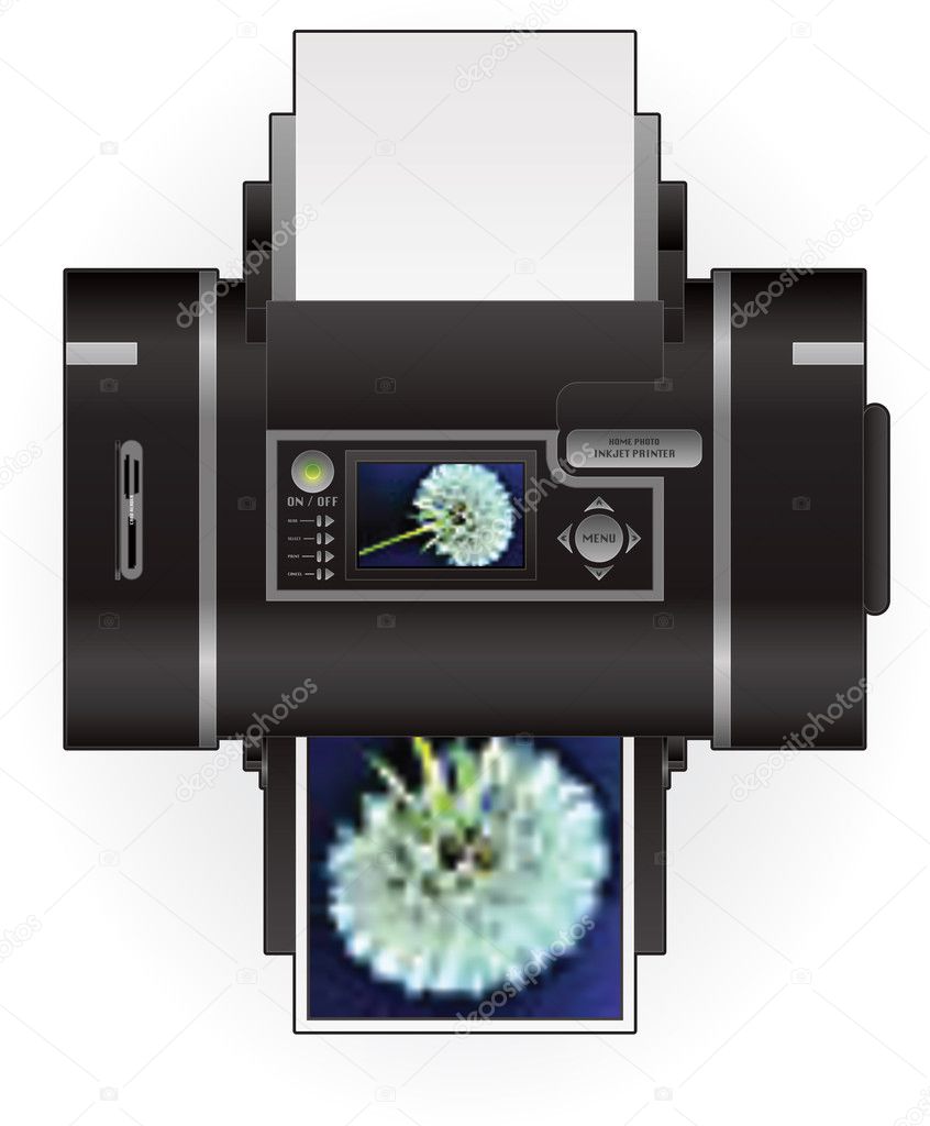 InkJet Printer Stock Vector Image by ©Vectorminator #5199358