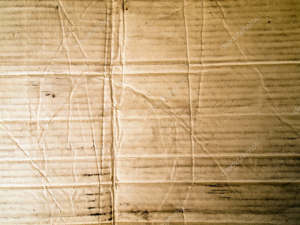 Sucio Brown arrugado tablero de tarjetas — Foto de stock #4279359 ...