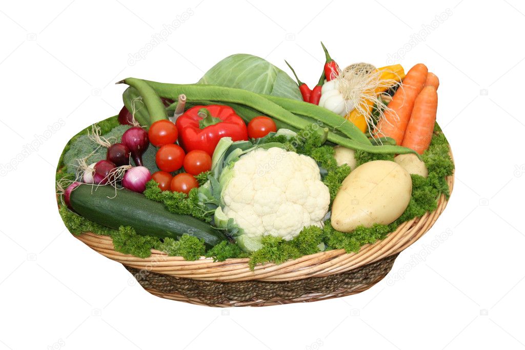 Vegetable Basket — Stock Photo © daseaford #5096172
