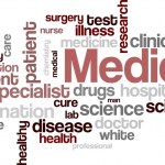 MEDICINE. Word collage on black background Stock Vector Image by ...