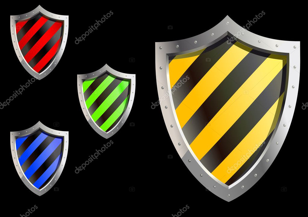 Security sheld icons Stock Vector Image by ©Seamartini #4650853