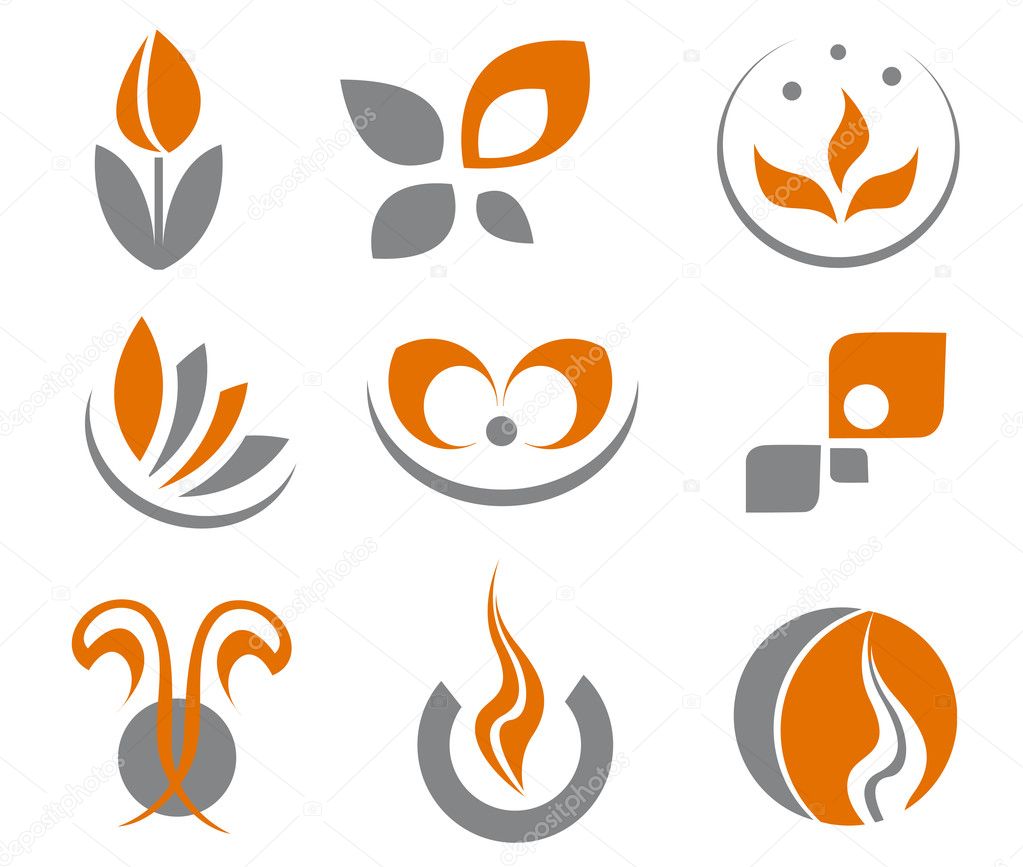 Set of abstract symbols — Stock Vector © Seamartini #4651202