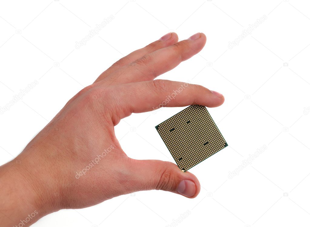Cpu in hand Stock Photo by ©vetkit 5361115
