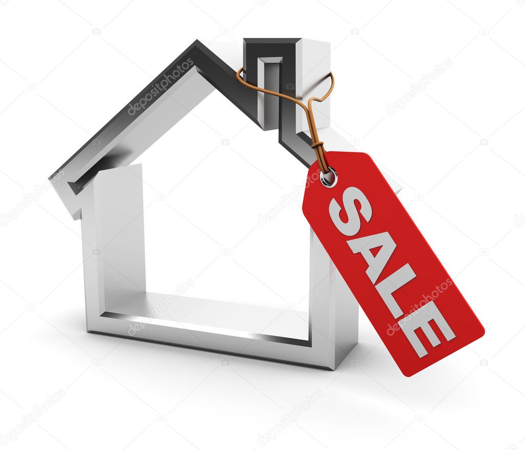 Sold house symbol — Stock Photo © mmaxer #4587005