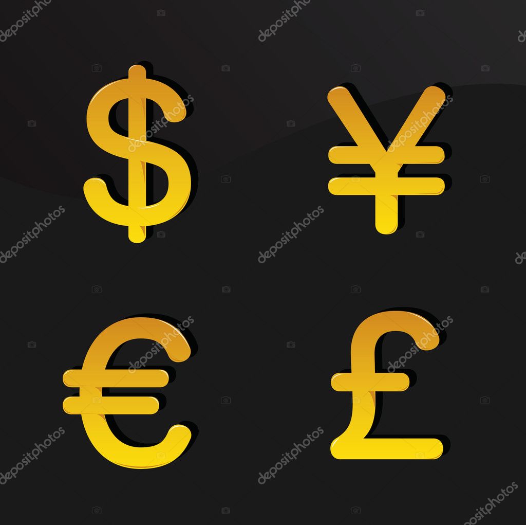 Signos de moneda Vector de stock #5279792 de ©emirsimsek
