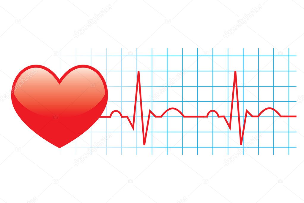Electrocardiogram — Stock Vector © maxkrasnov #4112282