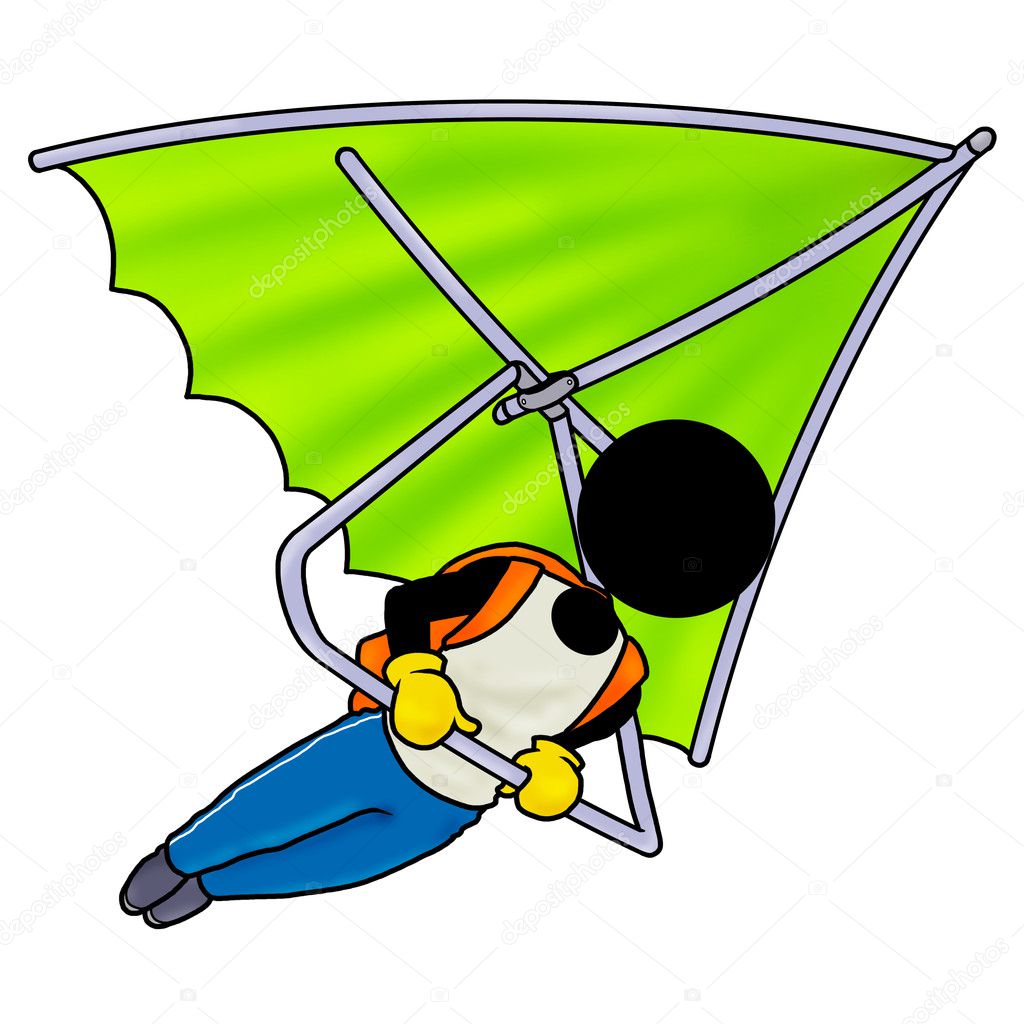 Vuelo en un ala delta — Fotos de Stock © twinkieartcat #4943846