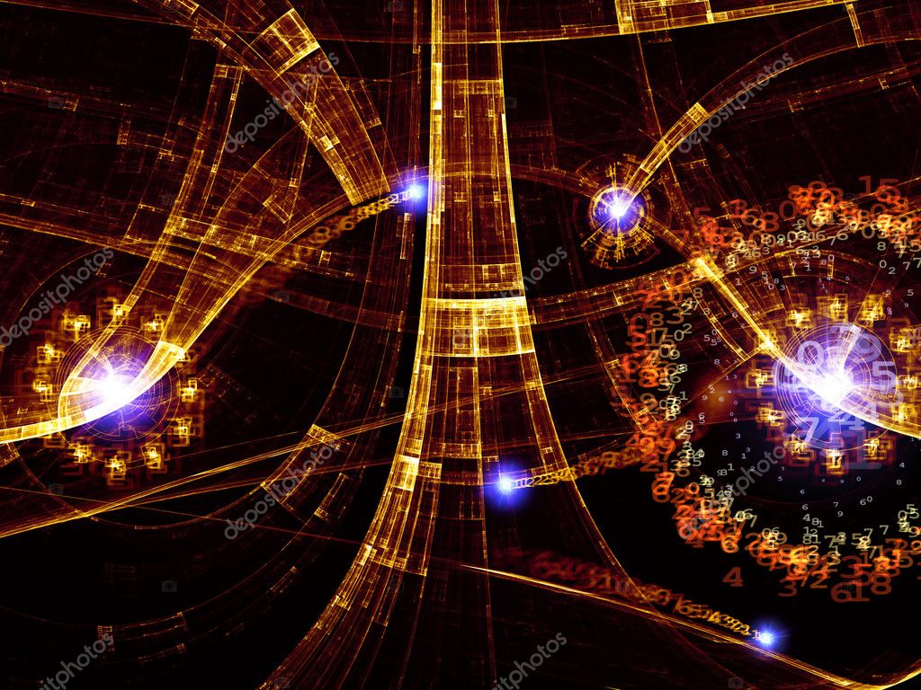 Abstract Digital World Background — Stock Photo © agsandrew #5336730