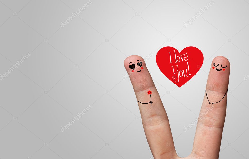 Happy finger hug — Stock Photo © ra2studio #5150349