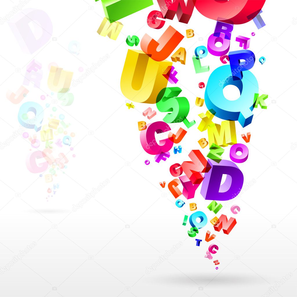 Flow Background with letters Stock Vector Image by ©aviany #4037594