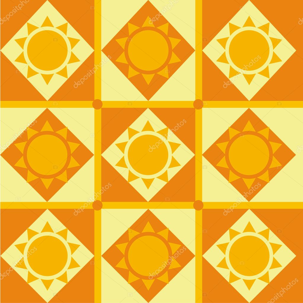 Sun pattern — Stock Vector © isabelle #4095729
