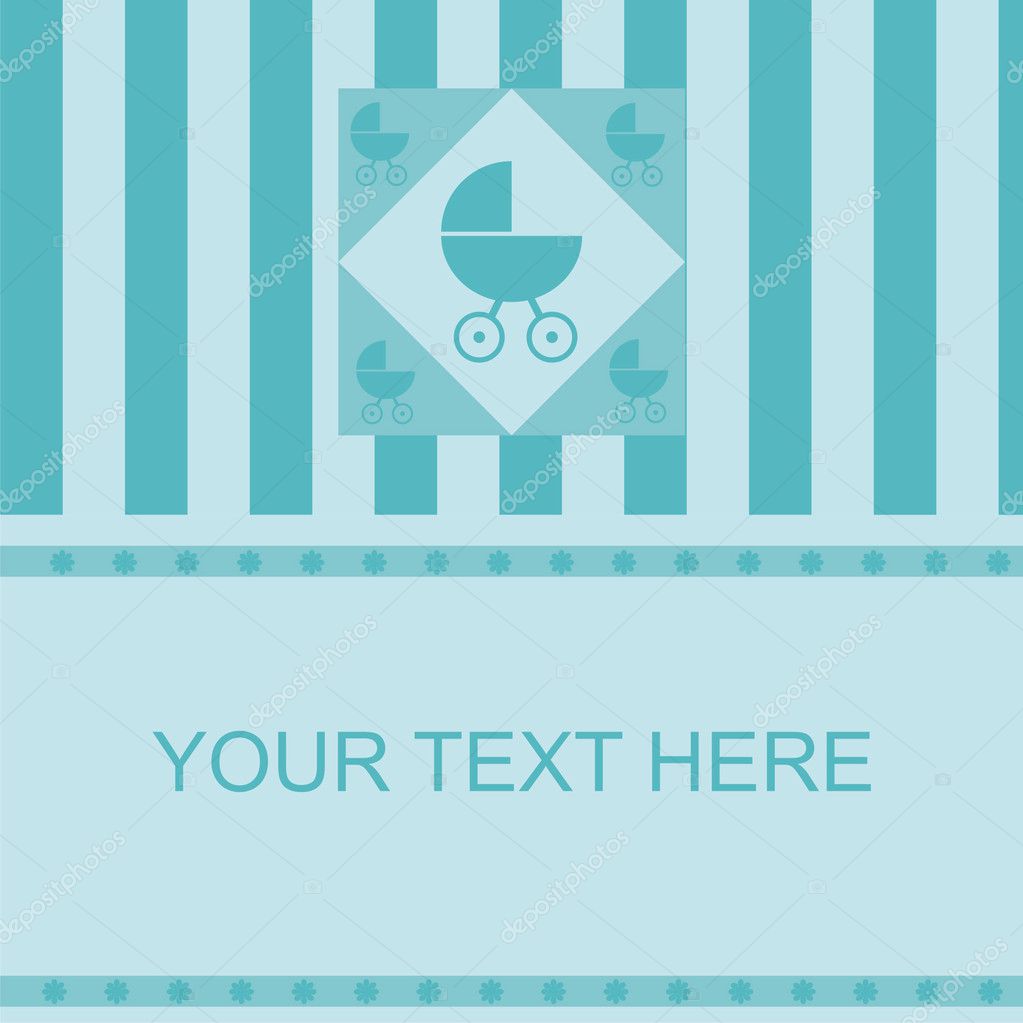 Baby arrival frame Stock Vector by ©isabelle 4987679