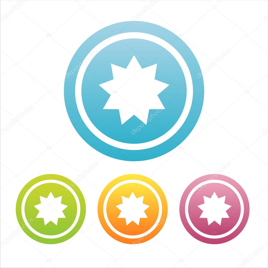 Colorful stars signs Stock Vector Image by ©isabelle #5112006