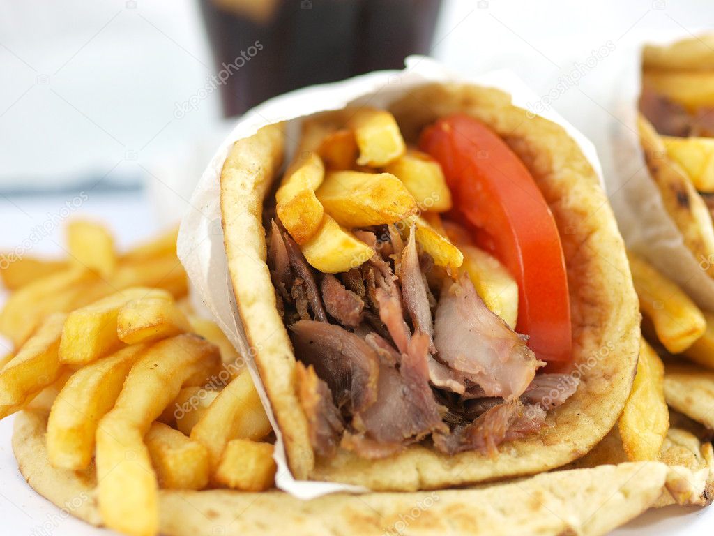 Greek food gyros — Stock Photo © viperagp #4043215