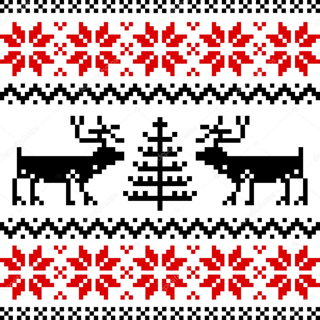 Nordic pattern — Stock Vector © ElaKwasniewski #4591502