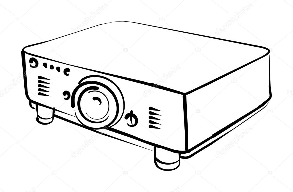 Projector. — Stock Vector © peppers #4172939