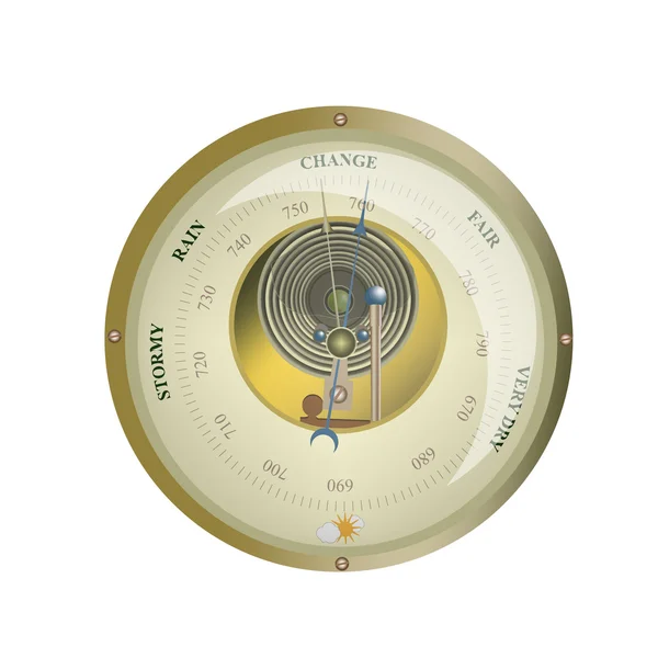Old russian barometer — Stock Photo © vitart #96705334