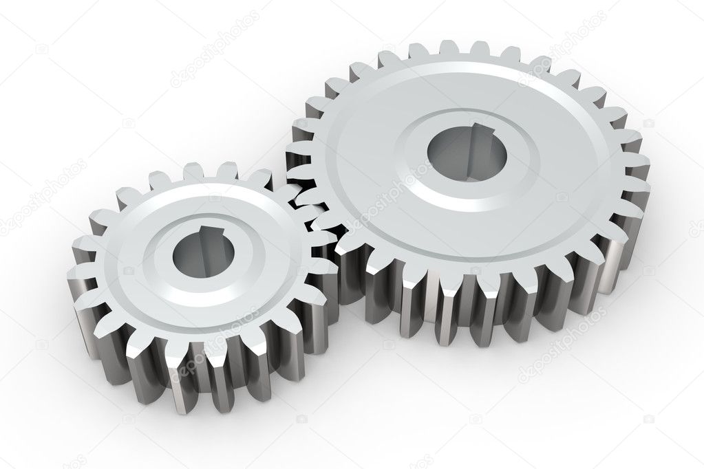 Connecting gears — Stock Photo © icefront #4140824