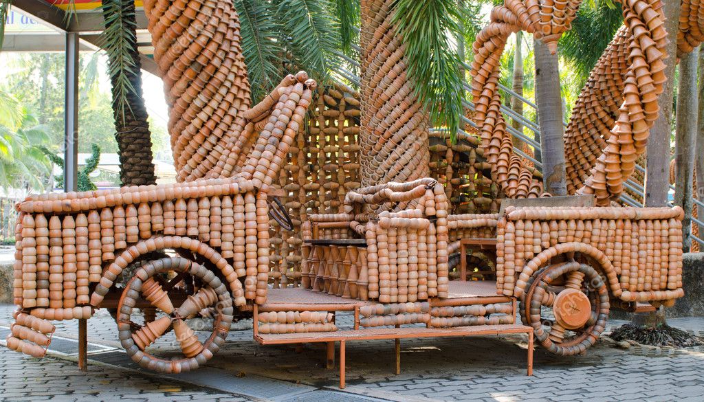 Plant pot car — Stock Photo © kaphotokevm1 #4920858