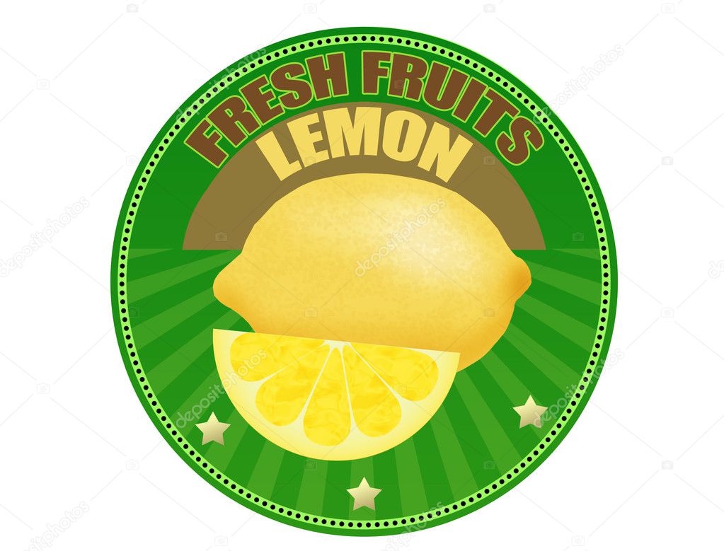 Lemon label Stock Vector by ©roxanabalint 4927461