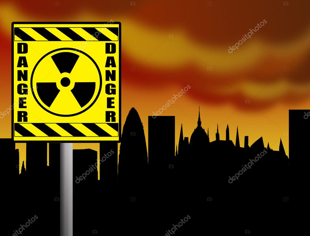 Nuclear danger warning Stock Vector Image by ©roxanabalint #5244879