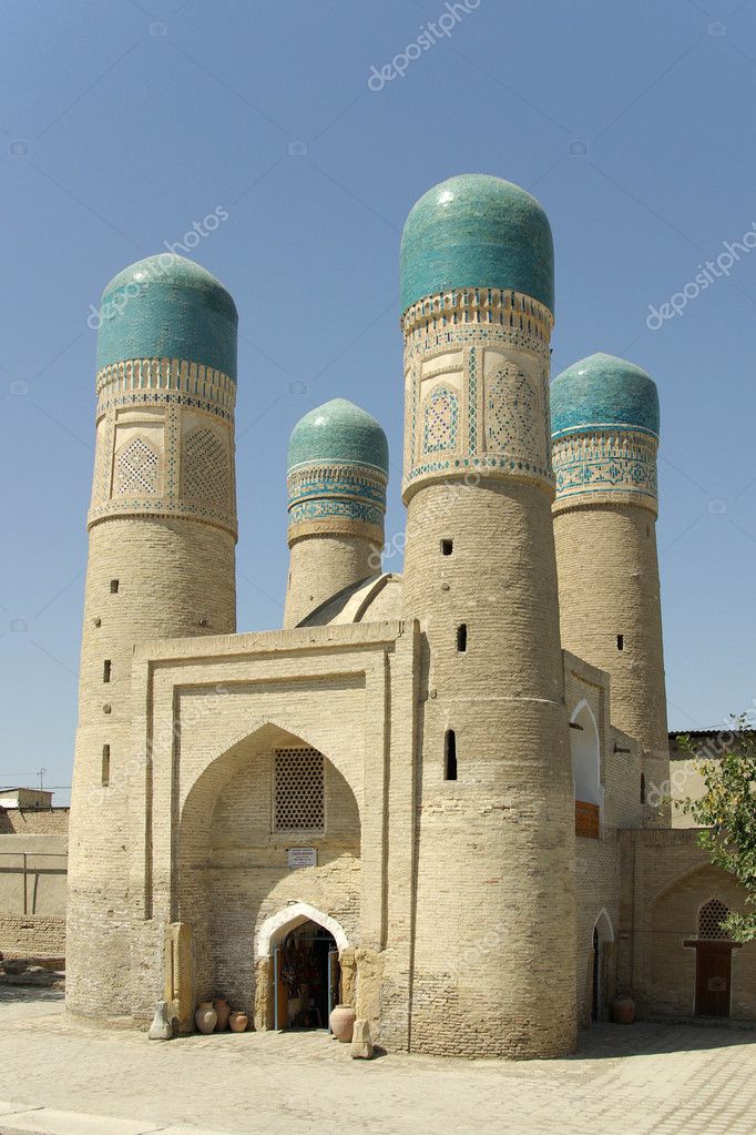 Old madrasah gate — Stock Photo © Shpinat #4033791
