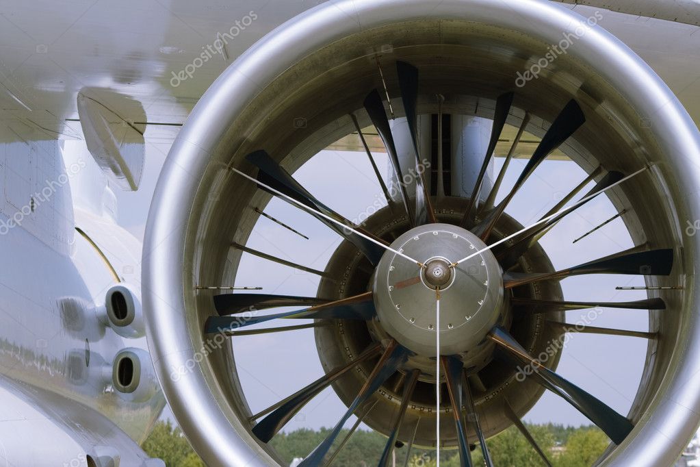 Turbo-prop engine Stock Photo by ©shcherbakov 4031265