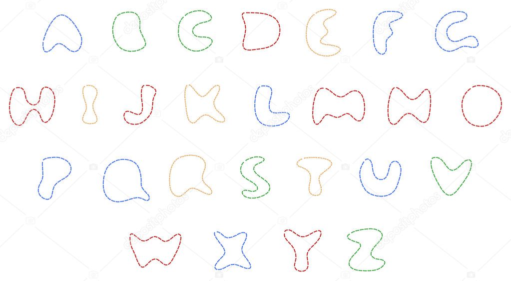 Sewing alphabet Stock Vector Image by ©Penguinn #5246245