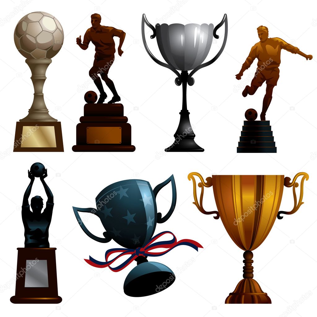 Sport Trophies — Stock Vector © UltraViolet #4107063