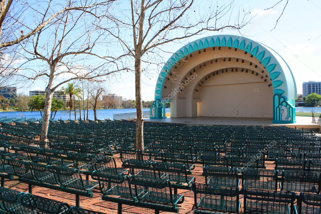 Amphitheatre Lake Eola Downtown Orlando Florida Usa — Stock Photo ...