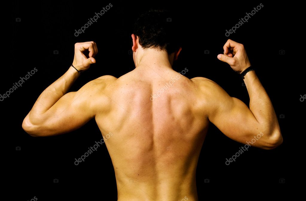 Muscular male back — Stock Photo © cristovao #4116122