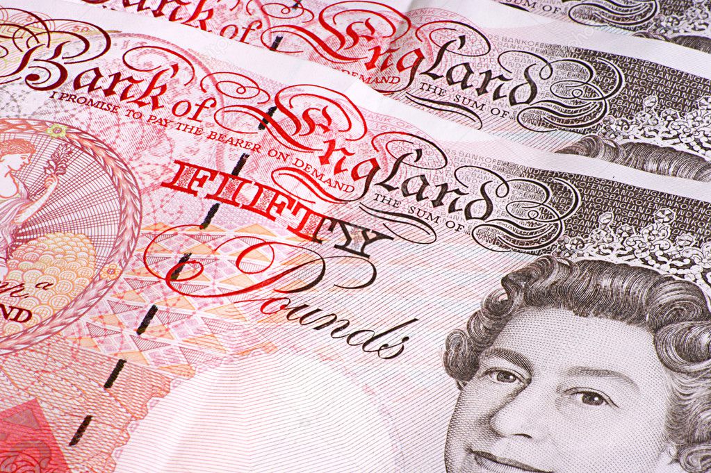 Fifty Pound Notes — Stock Photo © StockCube #4679456