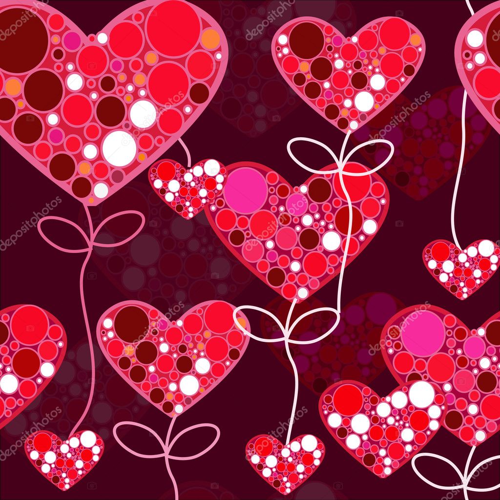 Seamless love texture — Stock Vector © suriko #4830538